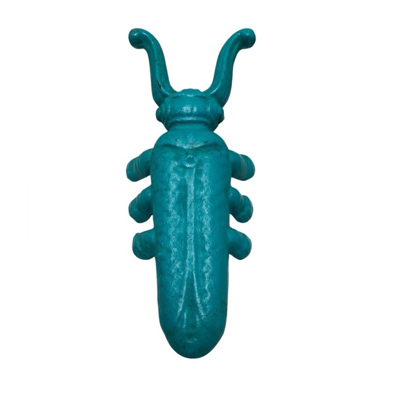 Other | Vintage Cast Iron Beetle Boot Jack Remover Turquoise Western ...